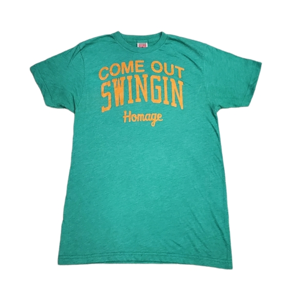 HOMAGE | Shirts | Old School Homage Come Out Swingin Tee | Poshmark